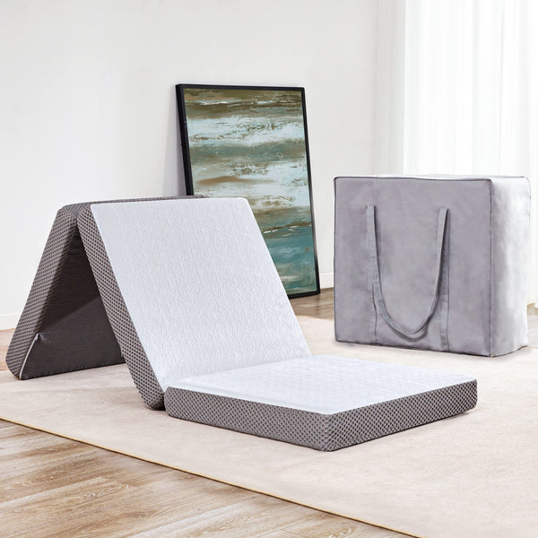 Kingfun Memory Foam Folding Mattress, 4 Inch Gel-Infused Foldable Floo ...