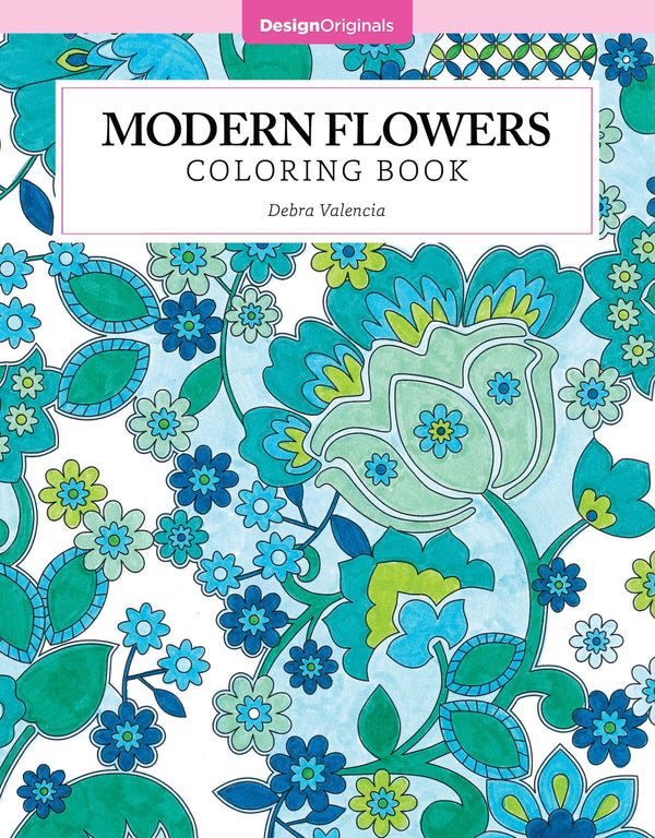 Modern Flowers Coloring Book (Design Originals) 32 Contemporary Floral ...