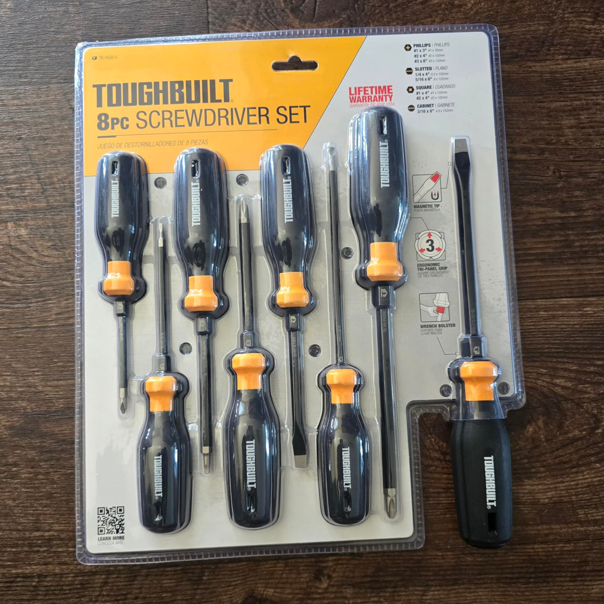 ToughBuilt 8 pc. Pro Screwdriver Set - TB-H5S8-A – WoodArtSupply