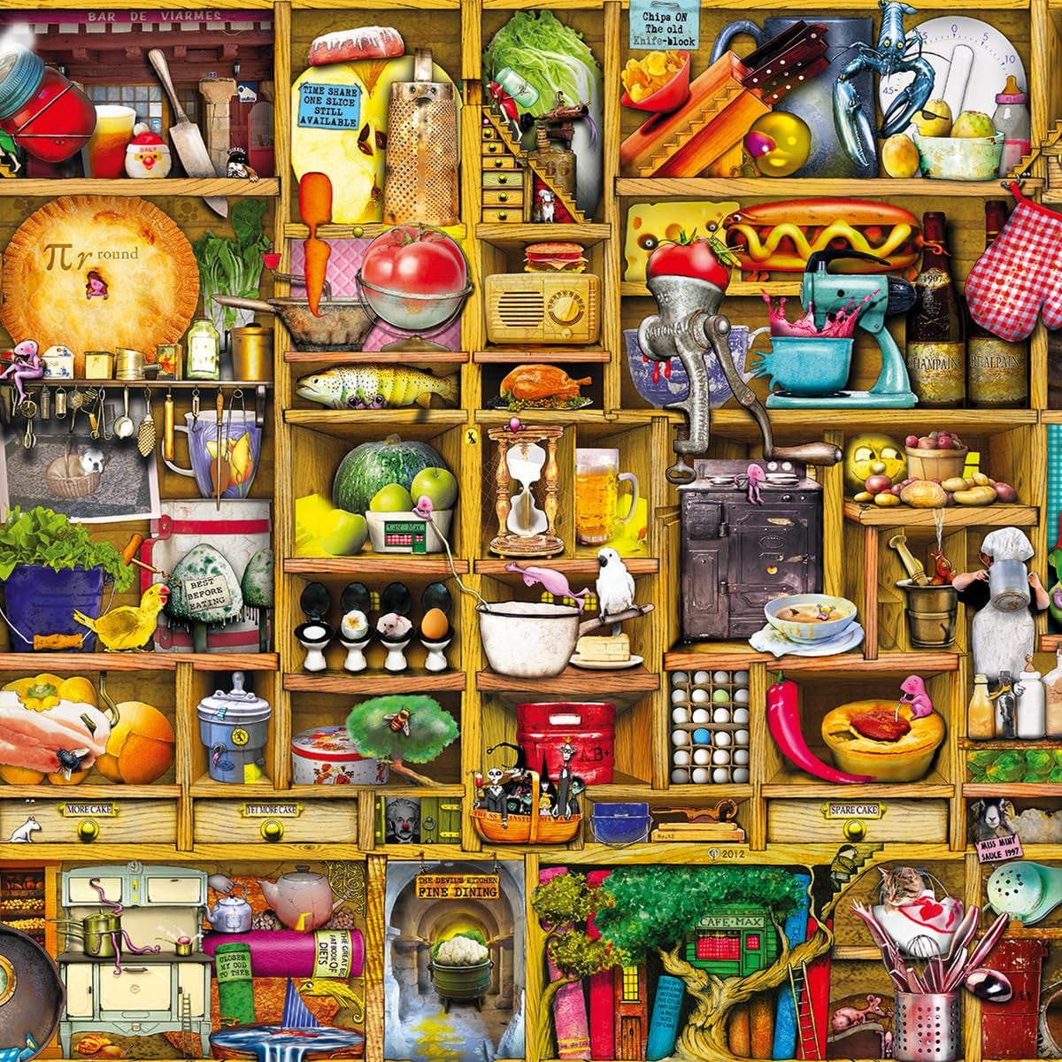 Ravensburger Kitchen Cupboard 1000 Piece Jigsaw Puzzle for Adults - 12 ...