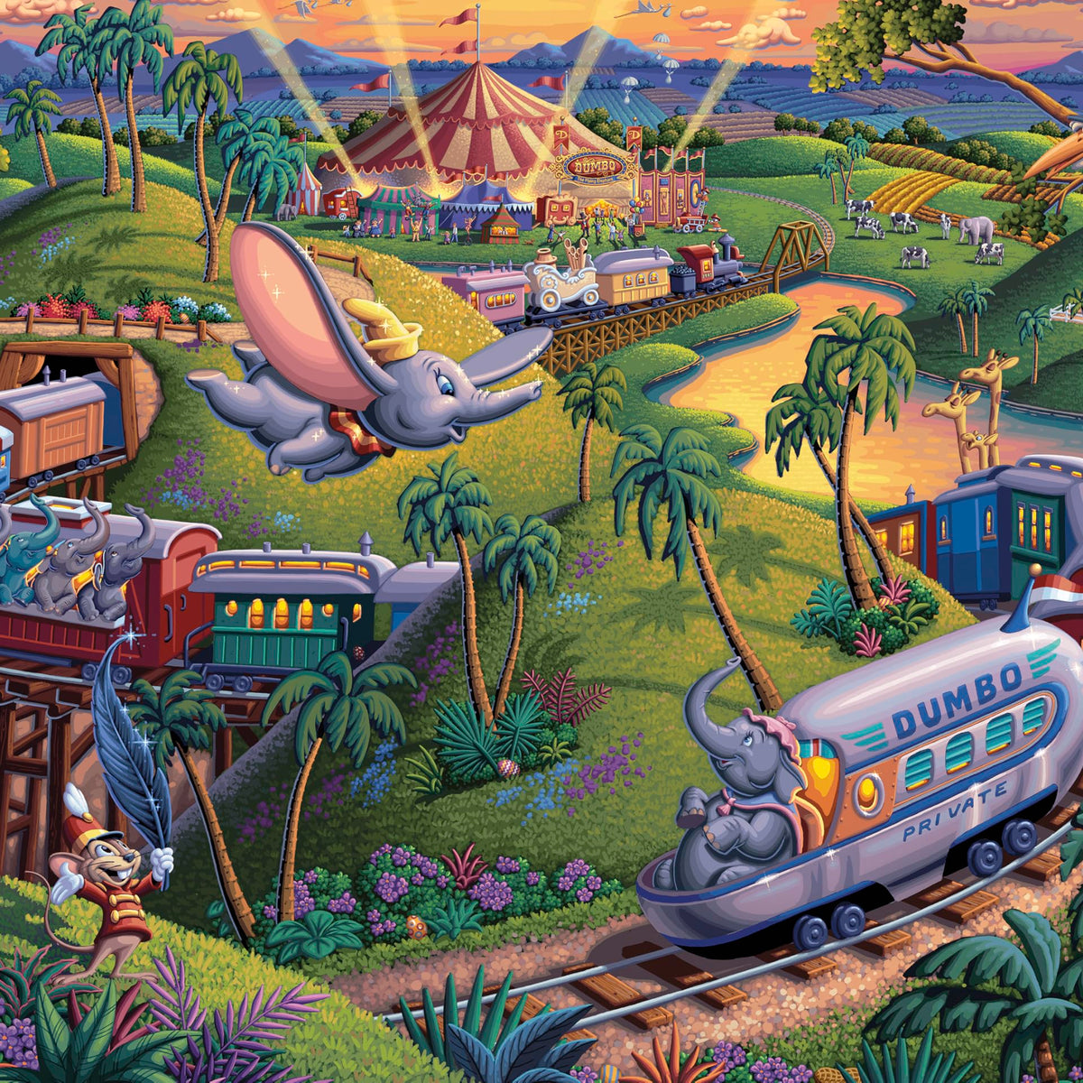 Ceaco - Disney - Dowdle - Dumbo The Flying Elephant - 1500 Piece Jigsa ...