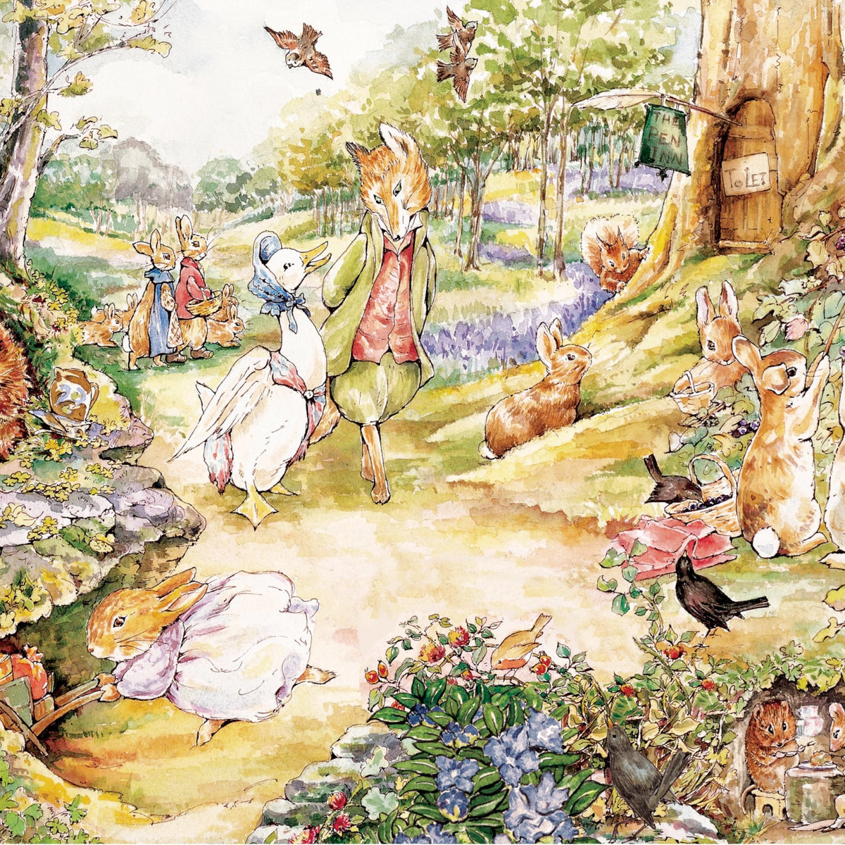 New York Puzzle Company - Beatrix Potter Walk in The Woods - 1000 Piec ...