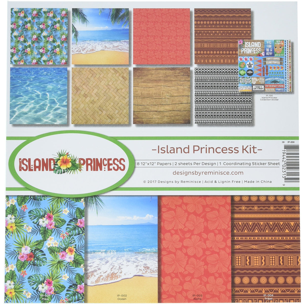 Reminisce (REMBC) Island Princess Scrapbook Collection Kit, Multicolor ...
