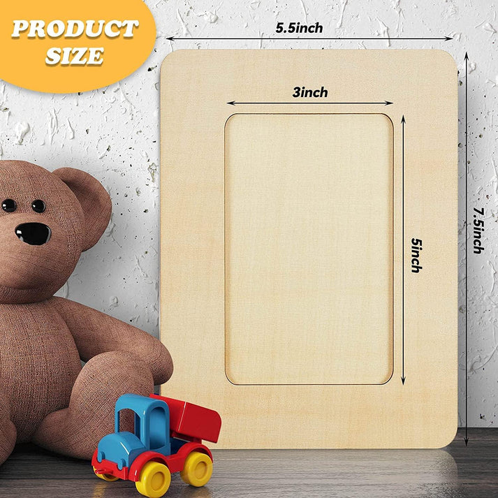 DIY Wood Picture Frames Unfinished Solid Wood Photo Picture Frames for ...