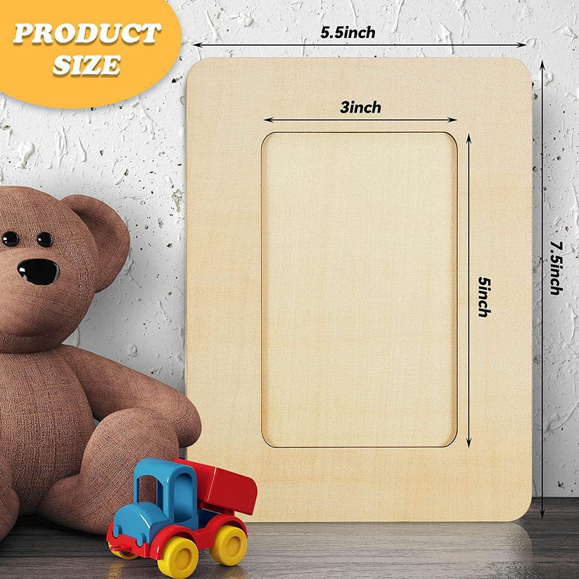 DIY Wood Picture Frames Unfinished Solid Wood Photo Picture Frames for ...