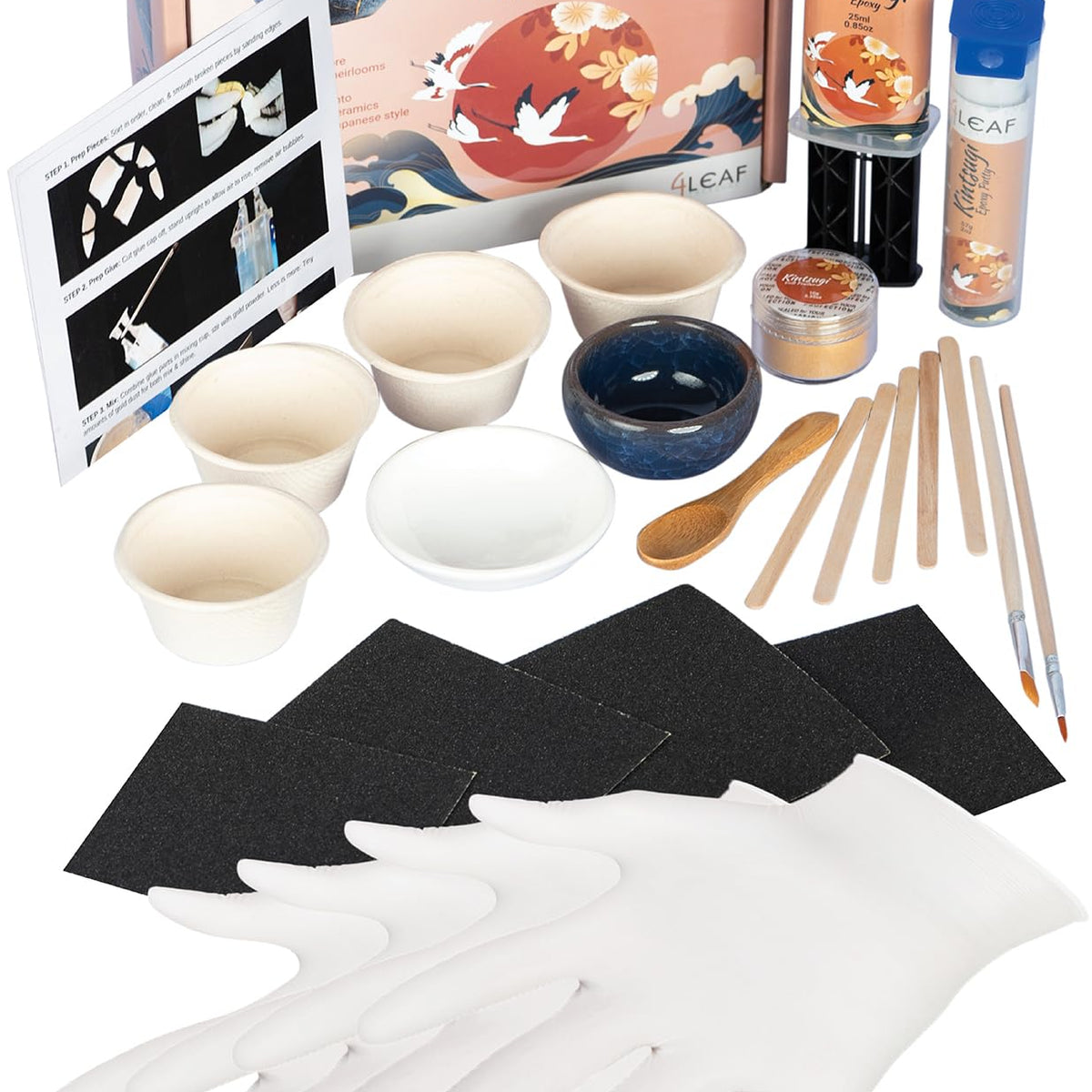 Kintsugi Repair Kit for Ceramics, Kintsugi Japanese Pottery Repair Kit ...