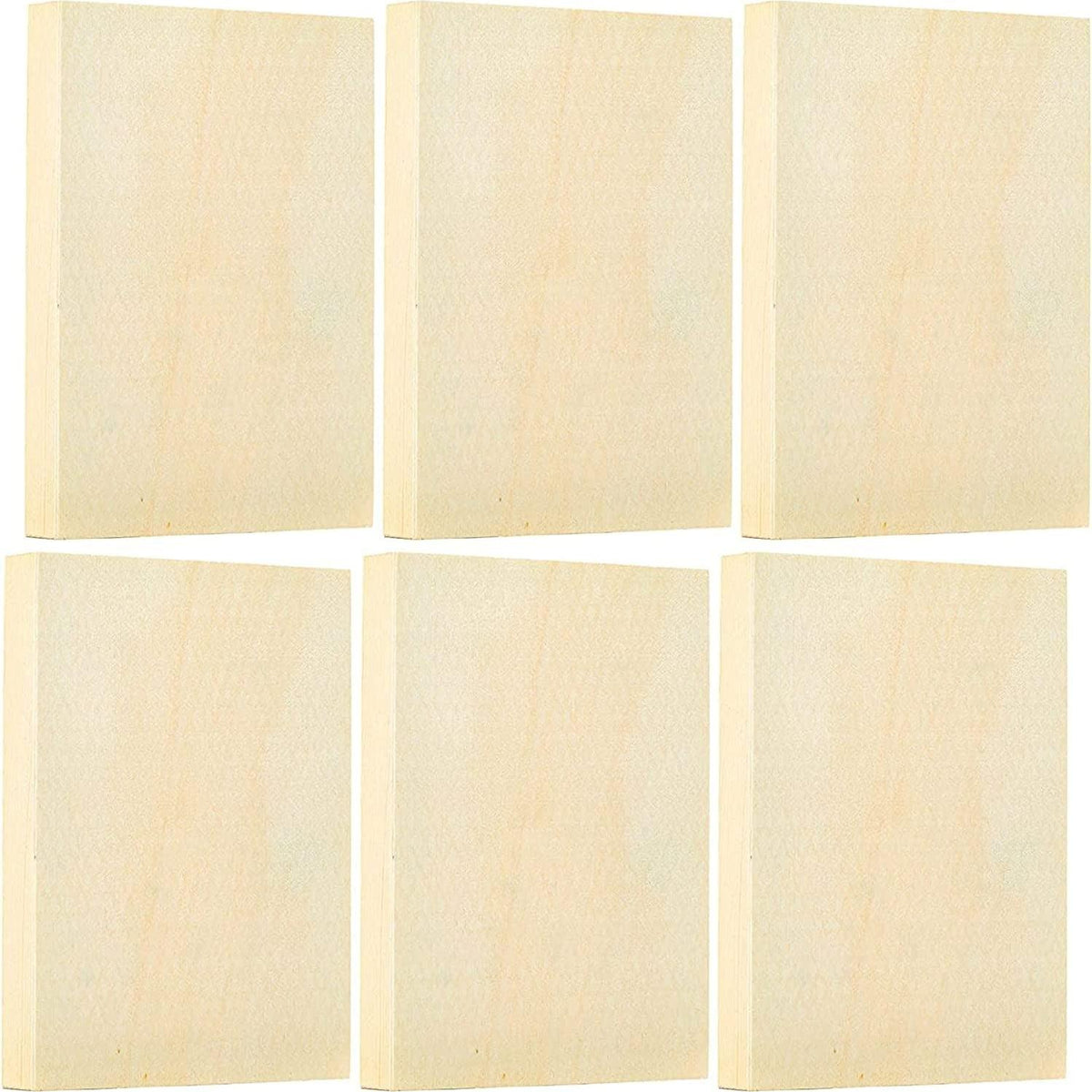 Unfinished Wood Panels for Painting Arts and Crafts (5X7 Inches, 6 Pac ...
