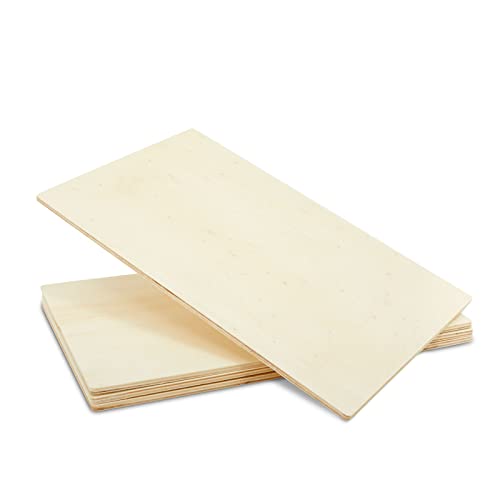 4 Pack Unfinished Rectangular Wood Slices, DIY Rectangle Wooden Boards ...