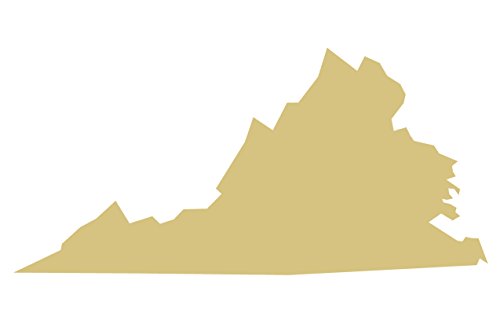 Virginia State Cutout Unfinished Wood Home Decor Everyday Door Hanger ...