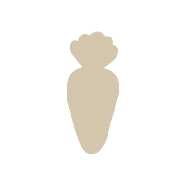 Easter Carrot Unfinished Cutout, Wooden Shape, MDF DIY Craft ...