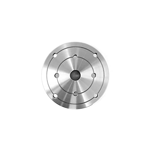 RGWOOD 4" Steel Wood Lathe Face Plate, 5/8" Plain Bore (to fit ...