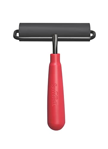 Speedball 4121 Deluxe Hard Rubber Brayer - 80 Durometer Roller With Wi ...