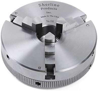 Sherline 1076C 3.1″ 4-Jaw Chuck - Electroless Nickel-Teflon Coated ...