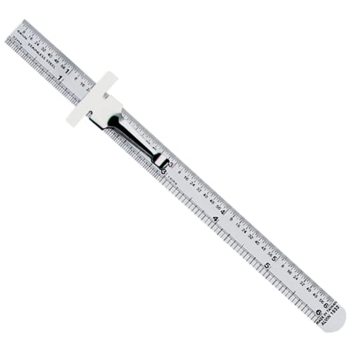 ALVIN Stainless Steel English Pocket Rule 6" Model 1532 Small Pocket ...
