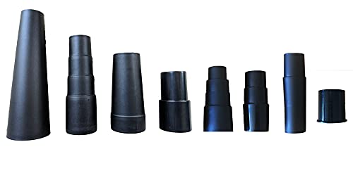 Vacuum Hose Adapter Kit and Cone Reducers 8 Attachments Fits 7/8 in to ...