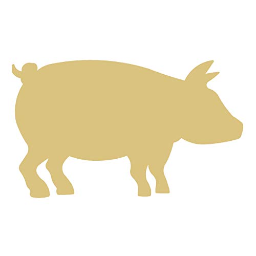 Pig Cutout Unfinished Wood Farm Livestock Country Ranch MDF Shape ...