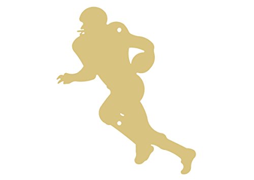 Football Player Cutout Unfinished Wood Sports Kids Room Football Decor ...