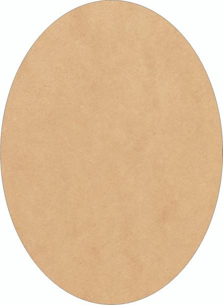 Wood Oval 16" Cutout, Unfinished Wooden 1/4" MDF Oval Shape – WoodArtSupply