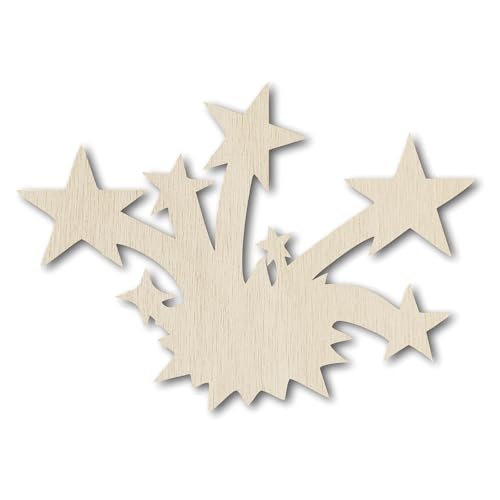 30 Pack 4 Inch Wood Fireworks Cutouts Unfinished Wooden Fireworks ...