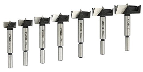 Ryobi A9FS7 7 Piece X Wing Woodworking Forstner Bit Set for Drill Pres ...
