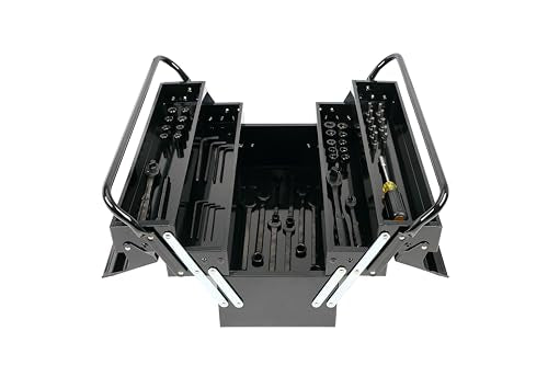 Pro-Lift Steel Tool Box – 21-inch 5-Tray Cantilever Metal Toolbox ...