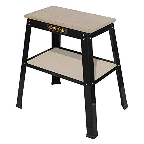 POWERTEC UT1002 Universal Tool Stand w/ MDF Split Top Expands to 20"x25 ...