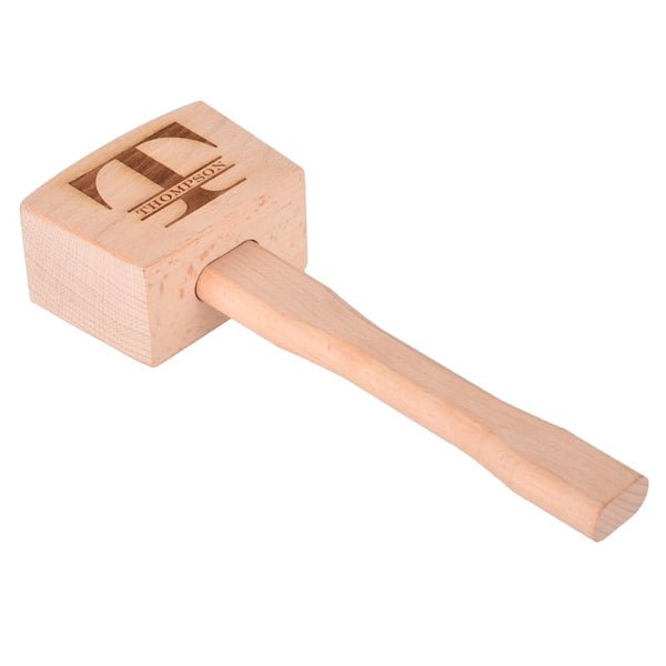 Personalized Wood Mallet, 9.5” Manual Ice Hammer Mallet, Custom Engrav ...