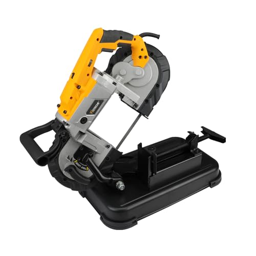 Hoteche Portable Band Saw 10-Amp 5-Inch Cutting Capacity Variable Speed ...
