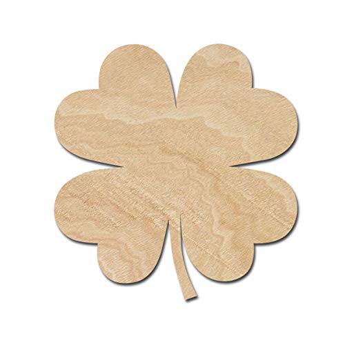 Four Leaf Clover Wood Cutouts for crafts, Laser Cut Wood Shapes 5mm ...