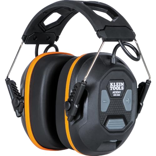 Klein Tools AESEM1 Hearing Protection Safety Earmuffs with Bluetooth T ...