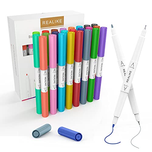REALIKE Dual Tip Pens for Cricut Maker 3/Maker/Explore 3/Air 2/Air ...
