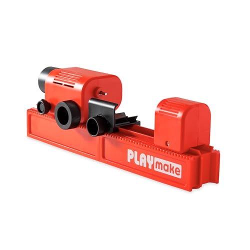 PLAYmake Kids’ 4-in-1 Woodshop Carpentry Cool Tool with Jigsaw, Lathe ...
