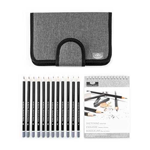 Royal & Langnickel Essentials Keep N' Carry Sketching Set, 14pc ...