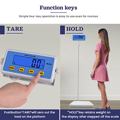 ScaleBelly Professional Physician Scale, 440 lb Home Gym Office Medical ...