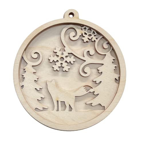 Fox Forest Scene Door Sign 3 Pieces Laser Cut Out Unfinished RND36 ...