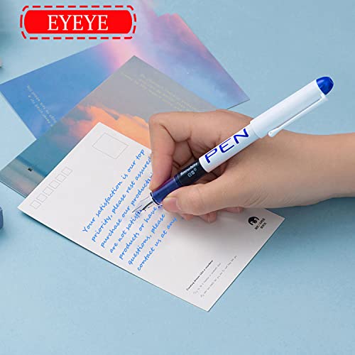 EYEYE 8 Colored Disposable Fountain Pens for Writing 8 Assorted Color ...