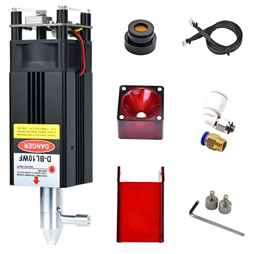 Laser Module with Air Assist, 80W Laser Engraving Cutting Module, 10W ...