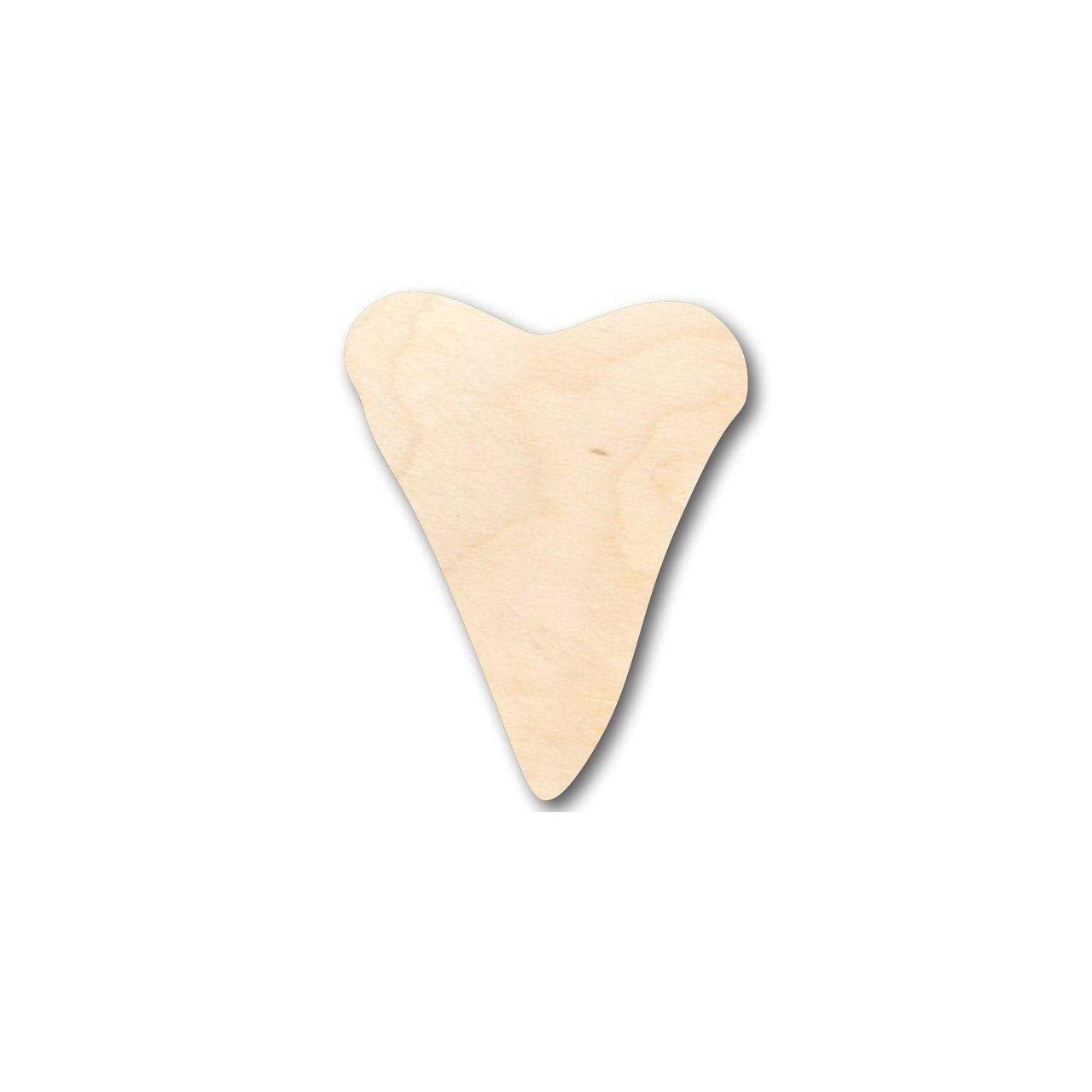 Unfinished Wood Shark Tooth Shape - Ocean - Beach - Nursery - Craft ...