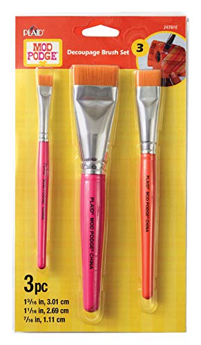 Mod Podge Brush Set DECOUPAGE 3PC – WoodArtSupply