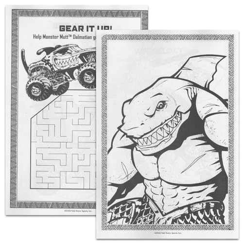 Monster Jam Coloring Book for Kids - Monster Jam Coloring Art Set ...