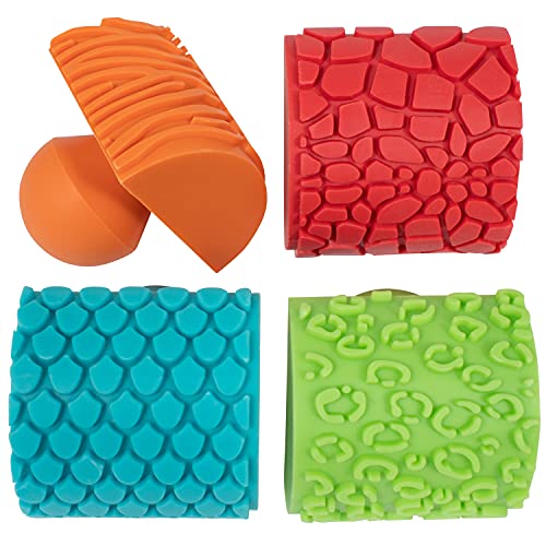 READY 2 LEARN Paint and Dough Animal Rockers - Set of 4 - Ages 2+ - Ea ...