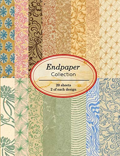 Endpaper Collection: 20 sheets of vintage endpapers for bookbinding an ...