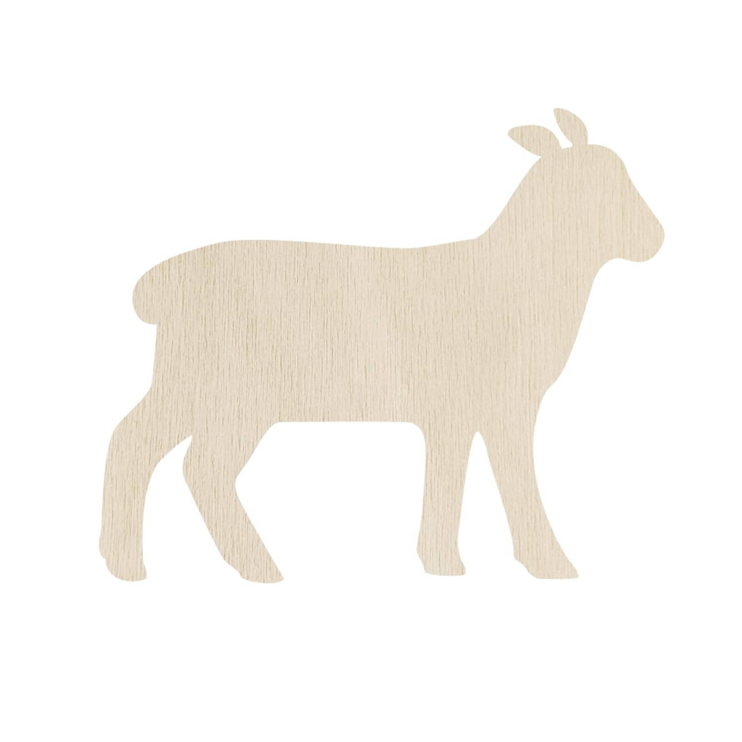 30 Pack 4 Inch Wood Lamb Sheep Cutouts Unfinished Wooden Lamb Sheep ...