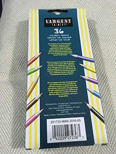 Sargent Art 22-7236 36-Count Assorted Colored Pencils – WoodArtSupply
