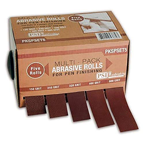 PSI Woodworking PKSPSET5 Penturner's 5-Roll Multi Pack Sanding Set ...