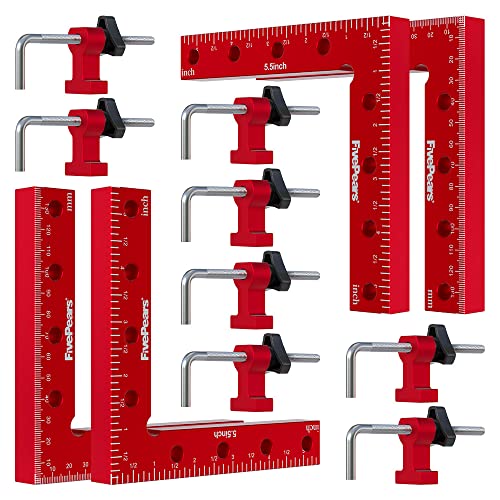 Fivepears 4 Pack 90 degree positioning square clamps set for woodworki ...