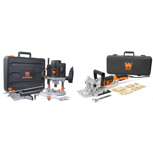 WEN 15-Amp Plunge Router & 8.5-Amp Biscuit Joiner Kit – WoodArtSupply