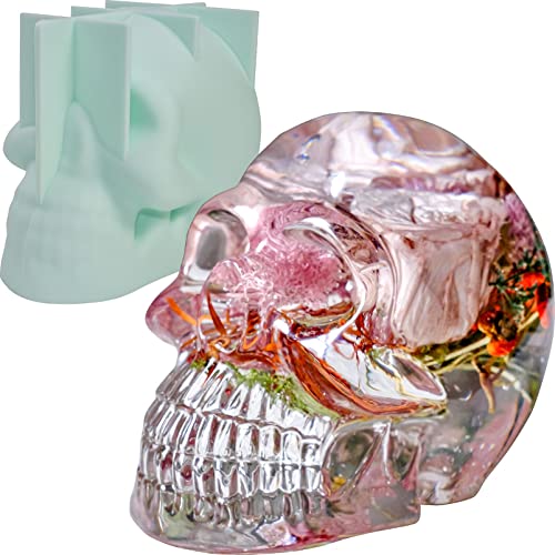 Skull Silicone Molds, 3D Extra Large Skeleton Skull Epoxy Resin Molds ...