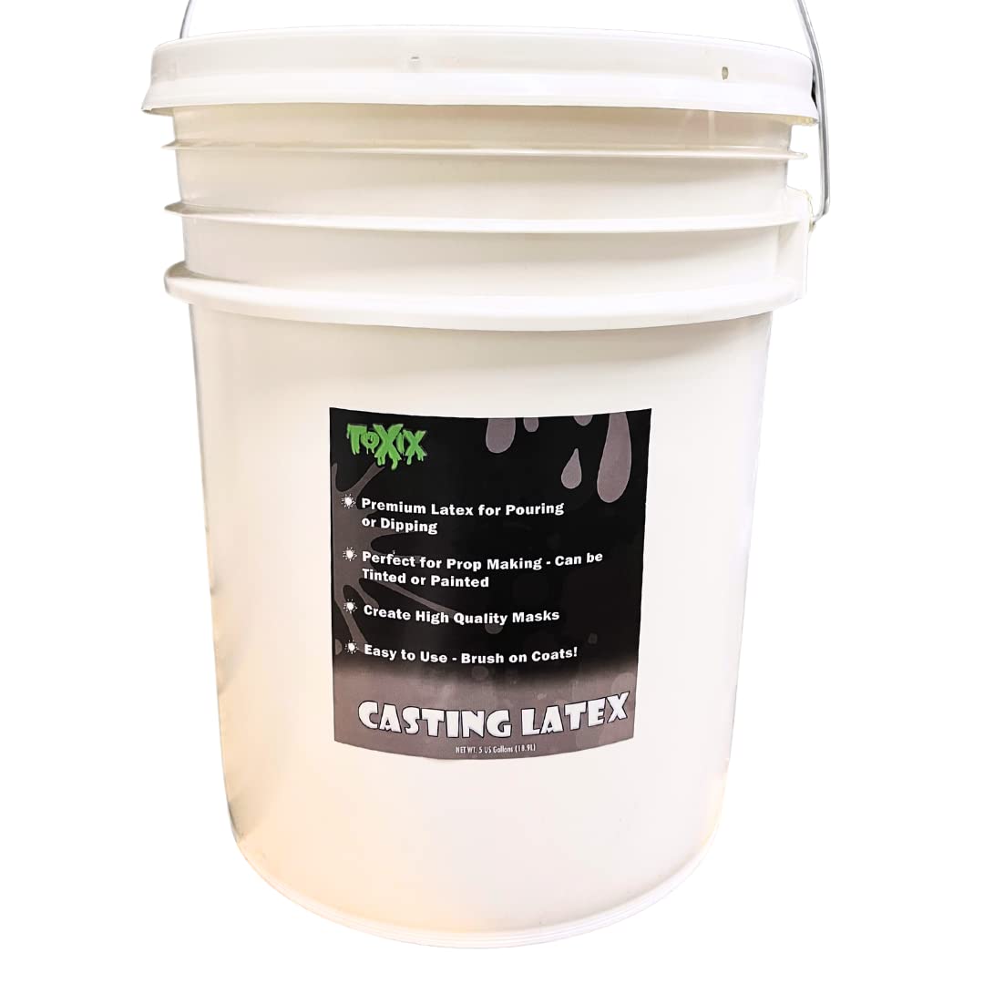 Casting Latex 5 Gallons - Premium Latex for Prop Making, Easy Mold ...