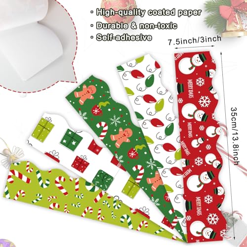Whaline 69Ft Christmas Bulletin Board Borders Snowman Gingerbread Man ...
